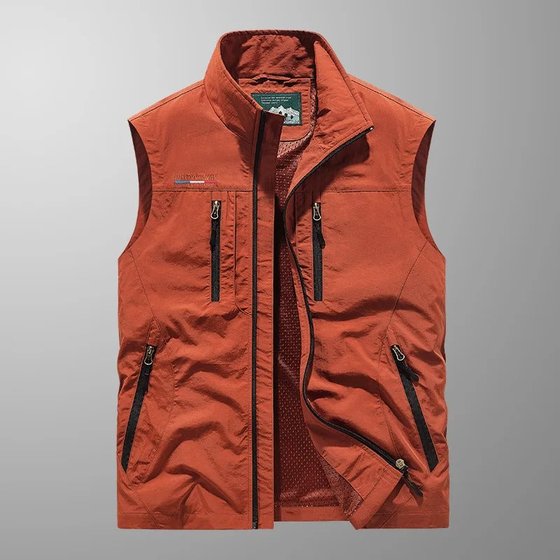 Vincent - Multi-Pocket Breathable Outdoor Cargo Vest – Moore-Oakland