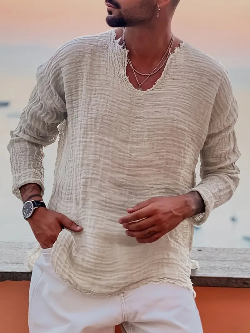 Benson - Fashionable Long Sleeve Summer Shirt – Moore-Oakland